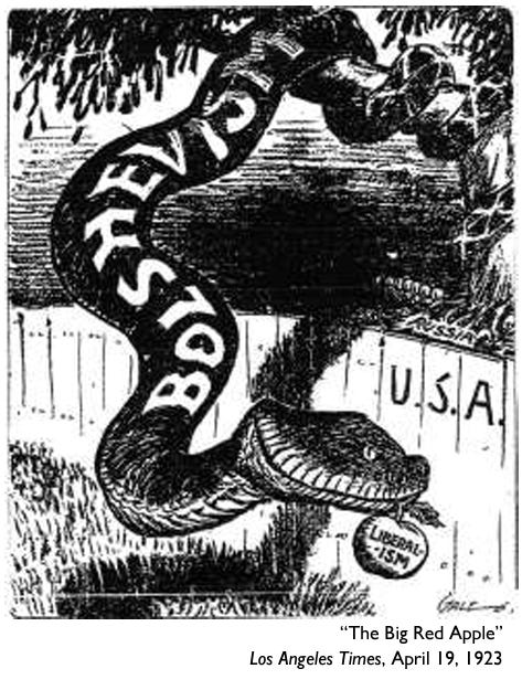 American anti-Bolshevik political cartoons during the First Red Scare