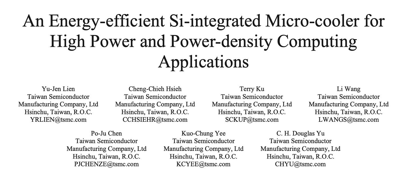 Cooling is the New Architecture: TSMC’s IMC-Si and the Future of AI ...