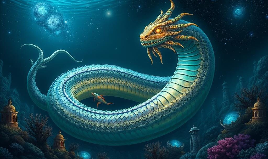 Agunua: The Cosmic Serpent Who Birthed the Gods 🐍🌊