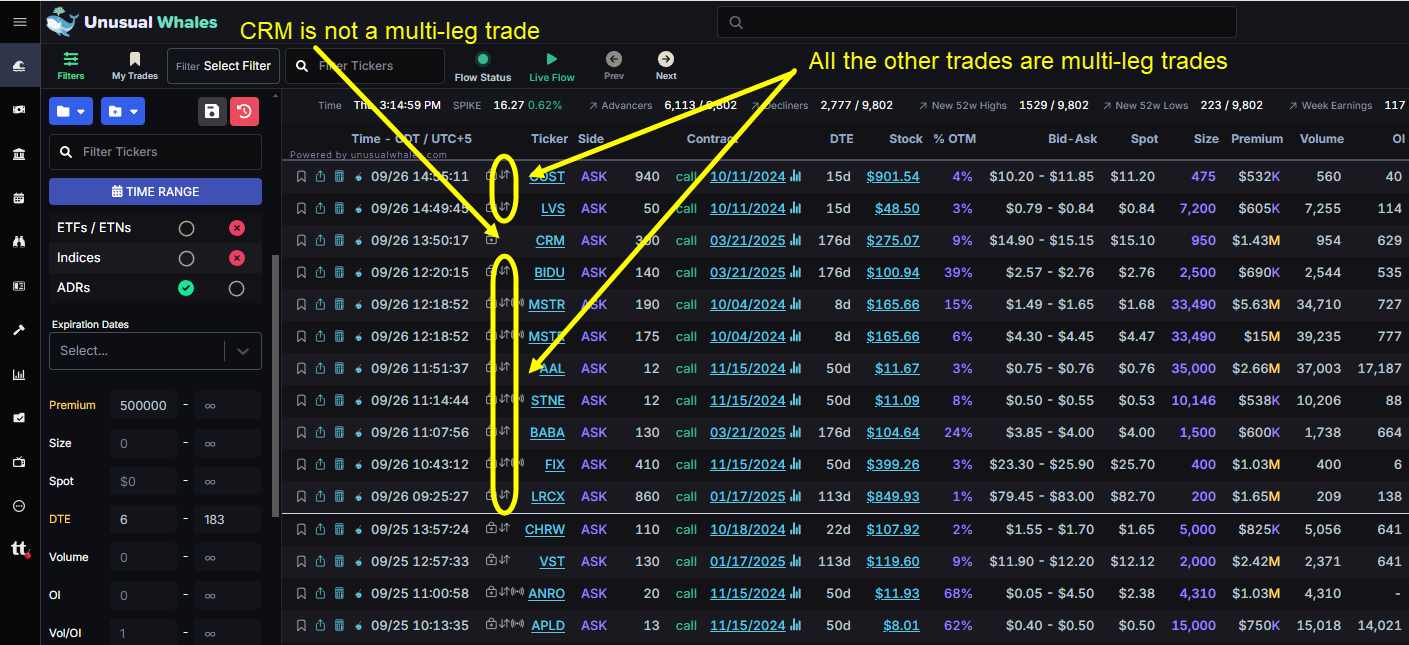 Unusual Whales Flow Filter Walkthrough and how to use our API for your ...