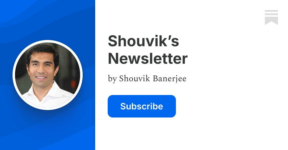 Shouvik’s Newsletter | Shouvik Banerjee | Substack