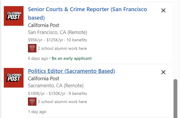 The California Post Has Launched - by Eddie Hernandez