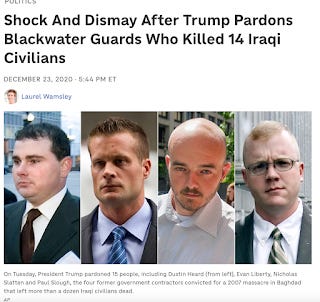 On Mercenaries and Militaries—The Company Formerly Known As Blackwater