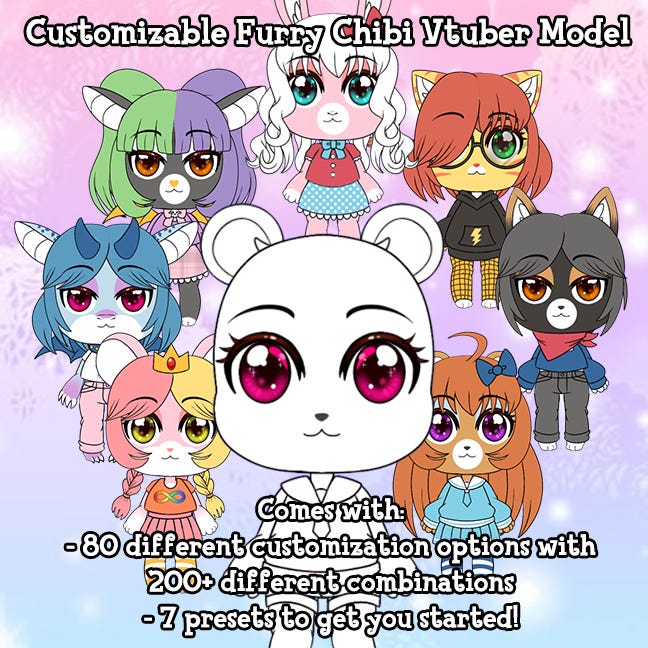 Customizable Vtuber Models - by Umi Majo - Umi’s Substack