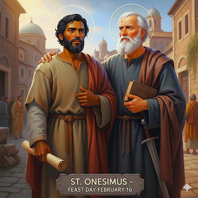 St. Onesimus was a Former Slave to Philemon then Converted by St. Paul ...