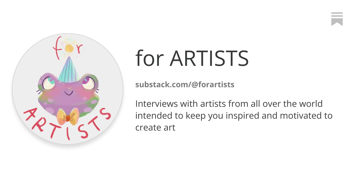 for ARTISTS | Substack