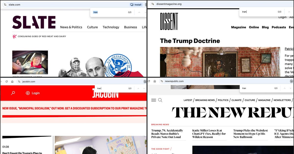 Comments - The Left’s Deafening Silence on Iran