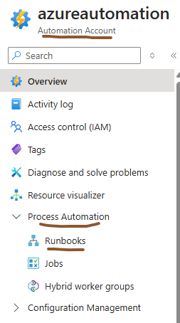 How to create a sample Azure Automation runbook