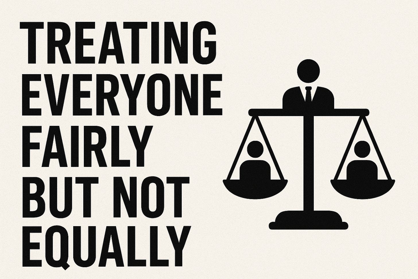 Treating Everyone Fairly Doesn’t Mean Treating Everyone Equally