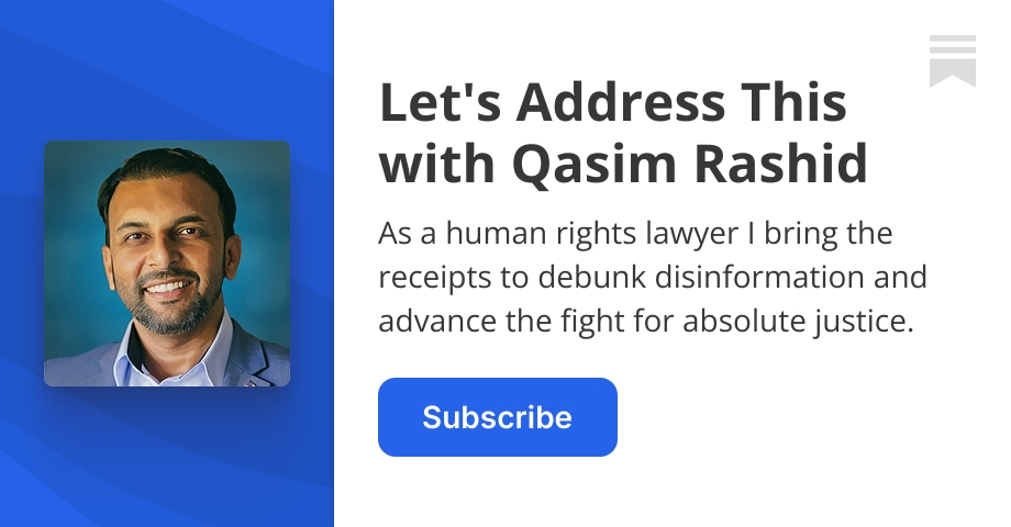 Let's Address This with Qasim Rashid | Qasim Rashid, Esq. | Substack