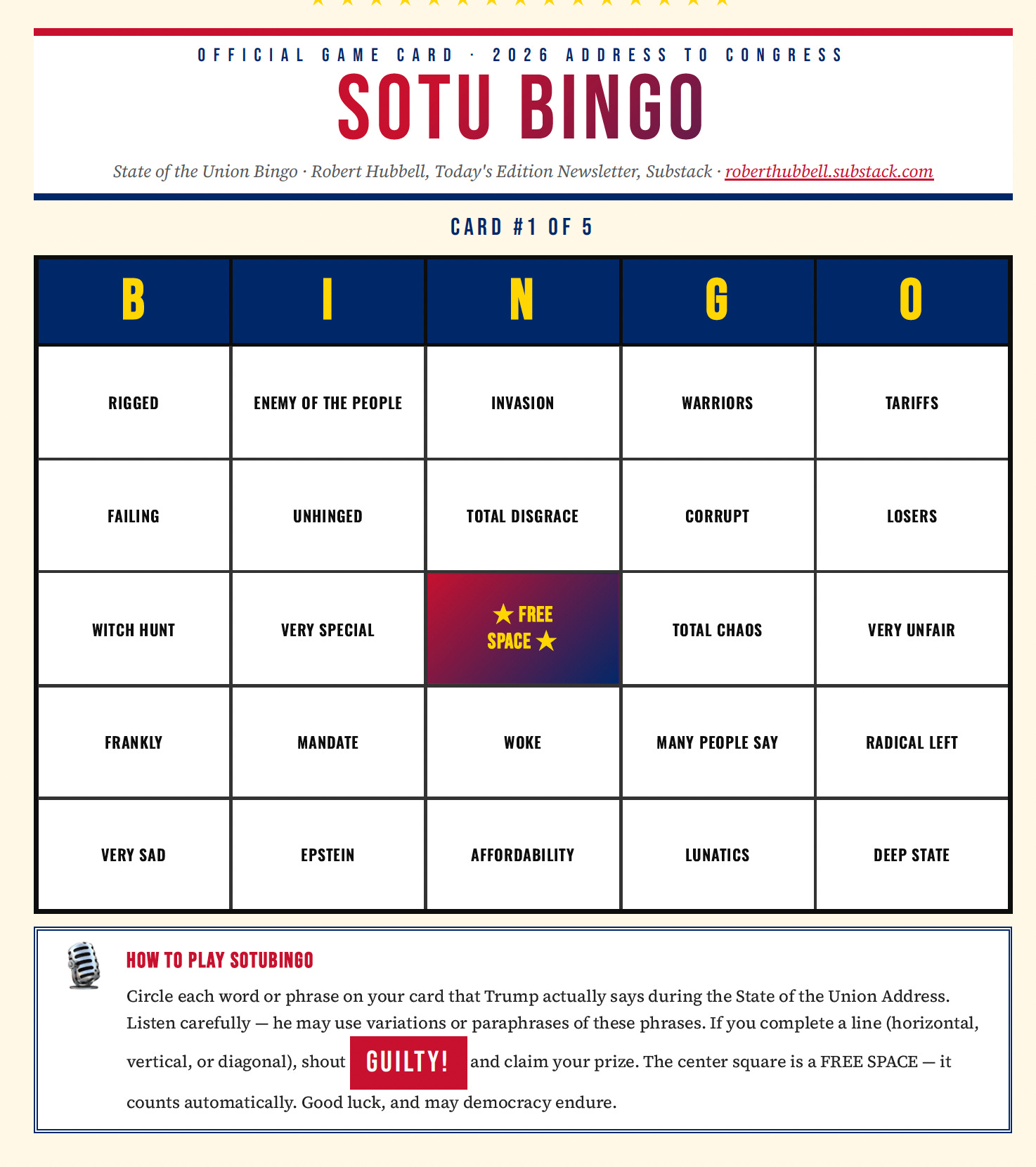 How to watch the State of the Union (or not) and maintain your sanity.