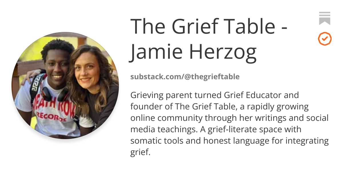 The Grief Table - Jamie Herzog | Substack
