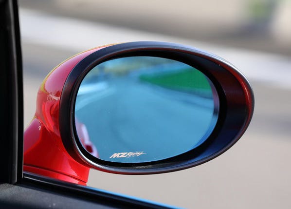 car side mirror reflection