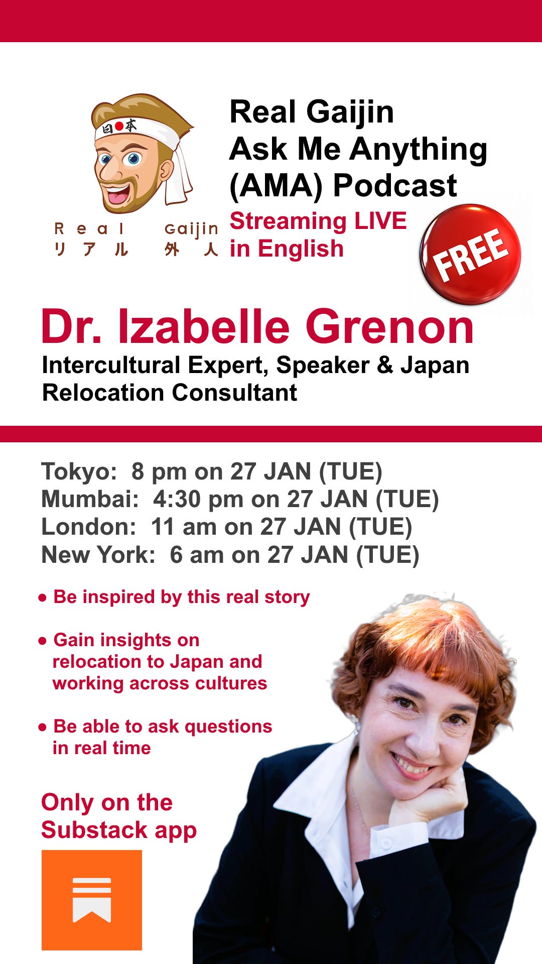 AMA Podcast (S-02, E-02) Live Video with Dr. Izabelle Grenon ...
