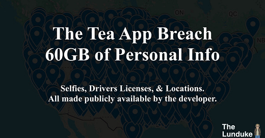 The Tea App Breach - 60GB of Personal Info