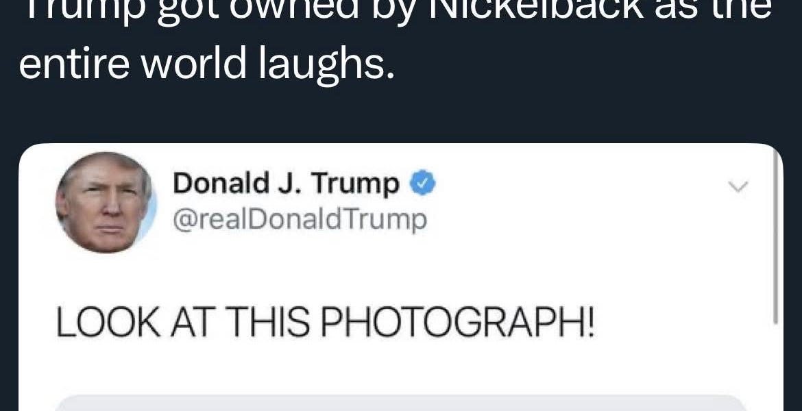 Dickless Donny gets OWNED by a Lib! (Nickleback)