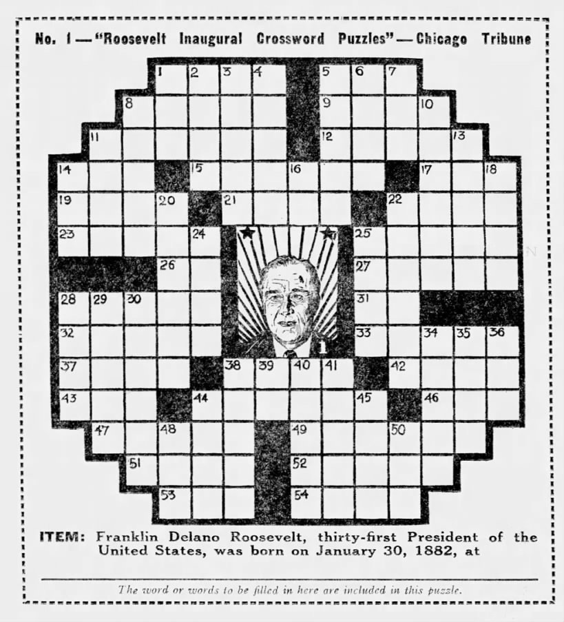 1937: The Year In Crosswords (2 of 2) - T Campbell's Grid