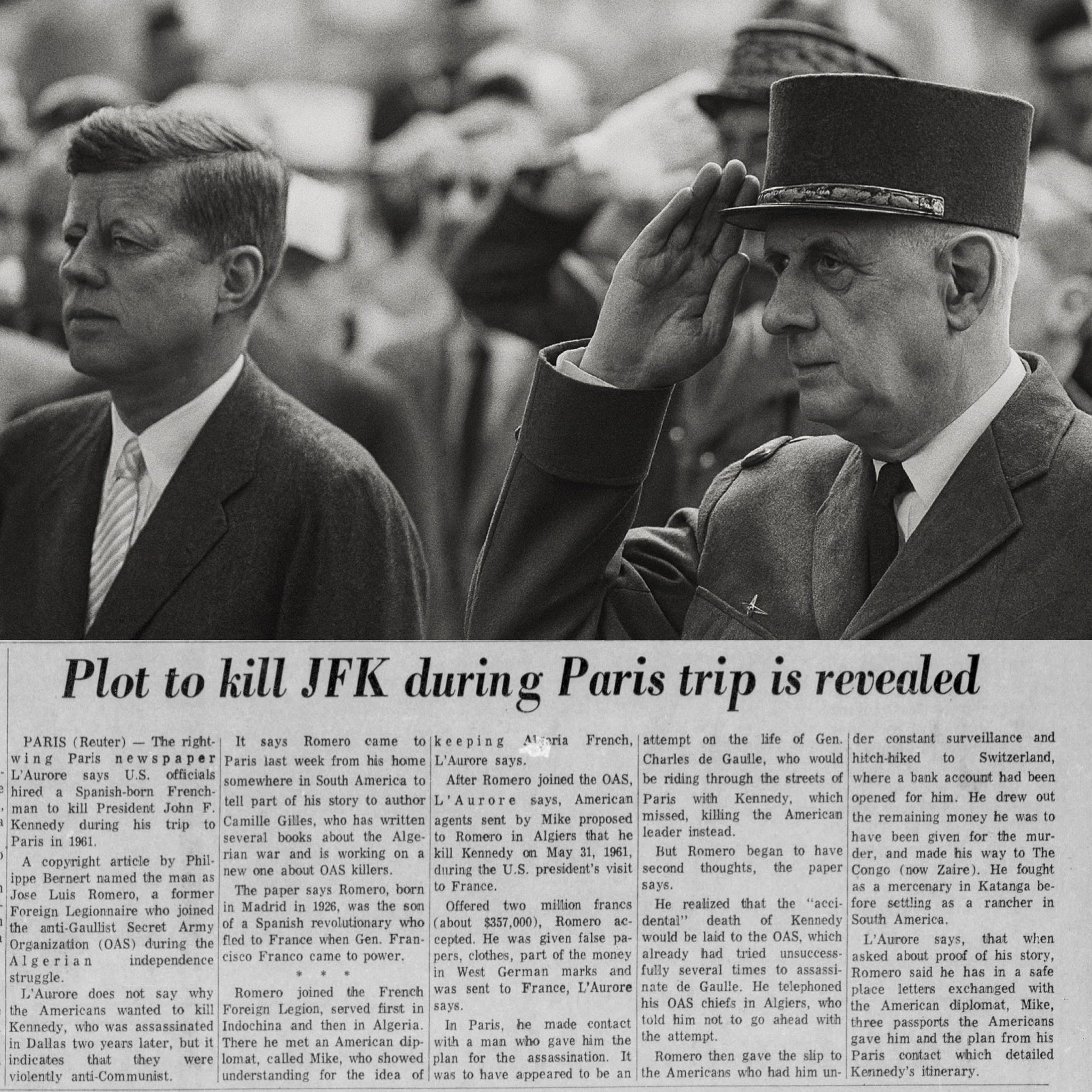The Paris Plot: Kennedy, De Gaulle, and the Shadows of 1961