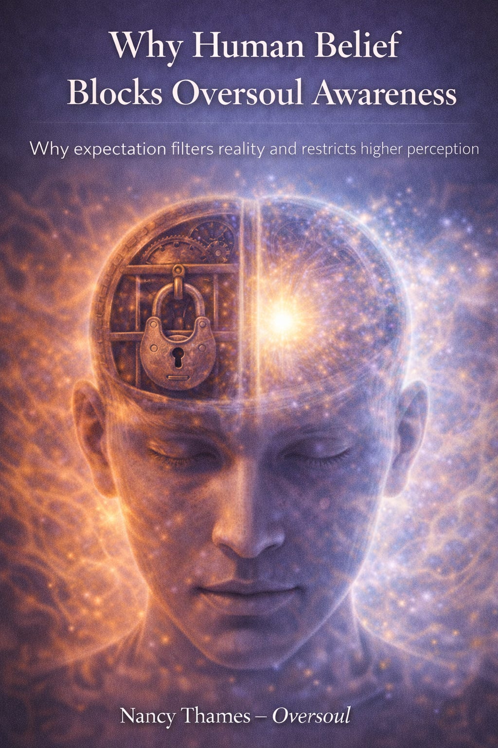 Why Human Belief Blocks Oversoul Awareness