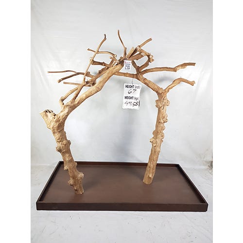 How I made “perch trees” for our aviaries