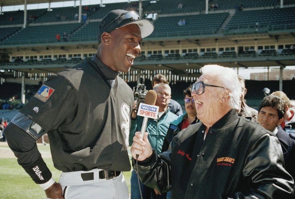 Michael Jordan at Wrigley Field - by Jack M Silverstein