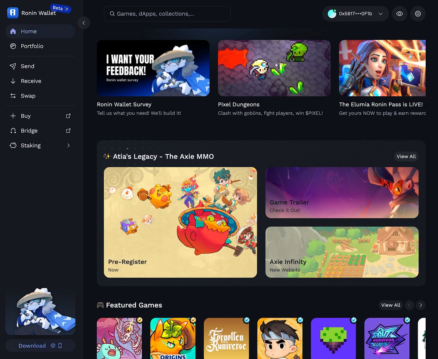 Ronin Web Wallet Beta is LIVE! - Ronin’s Newsletter