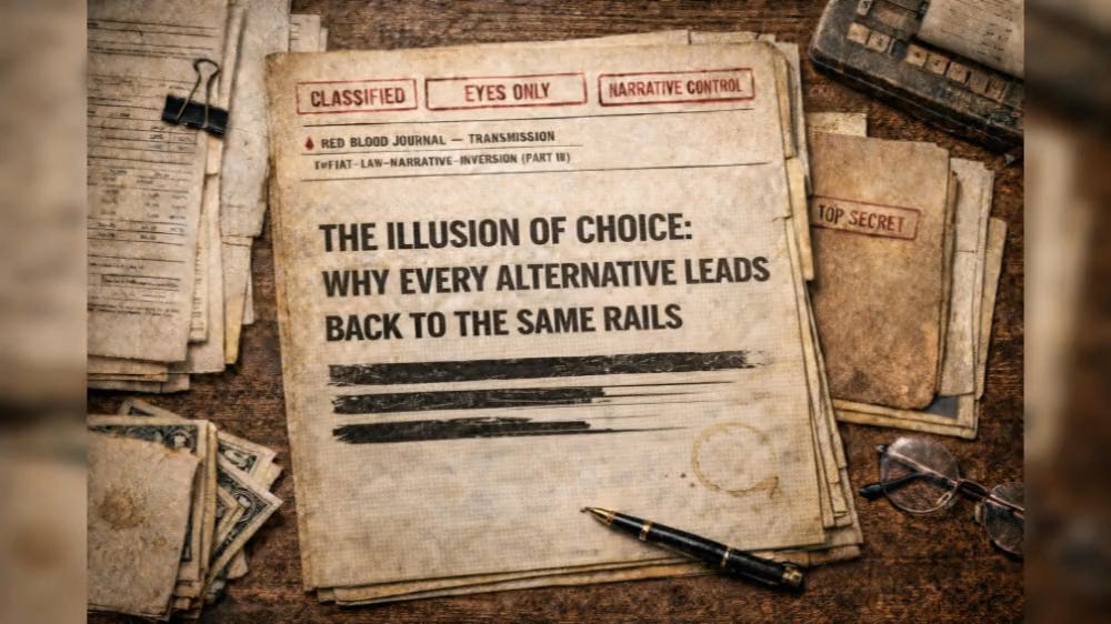 🩸The Illusion of Choice — Why Every Alternative Leads Back to the Same ...