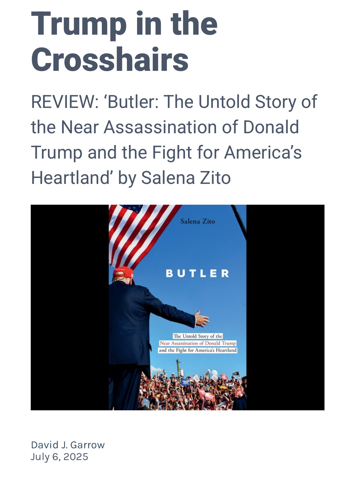 Salena Zito's Middle of Somewhere | Substack