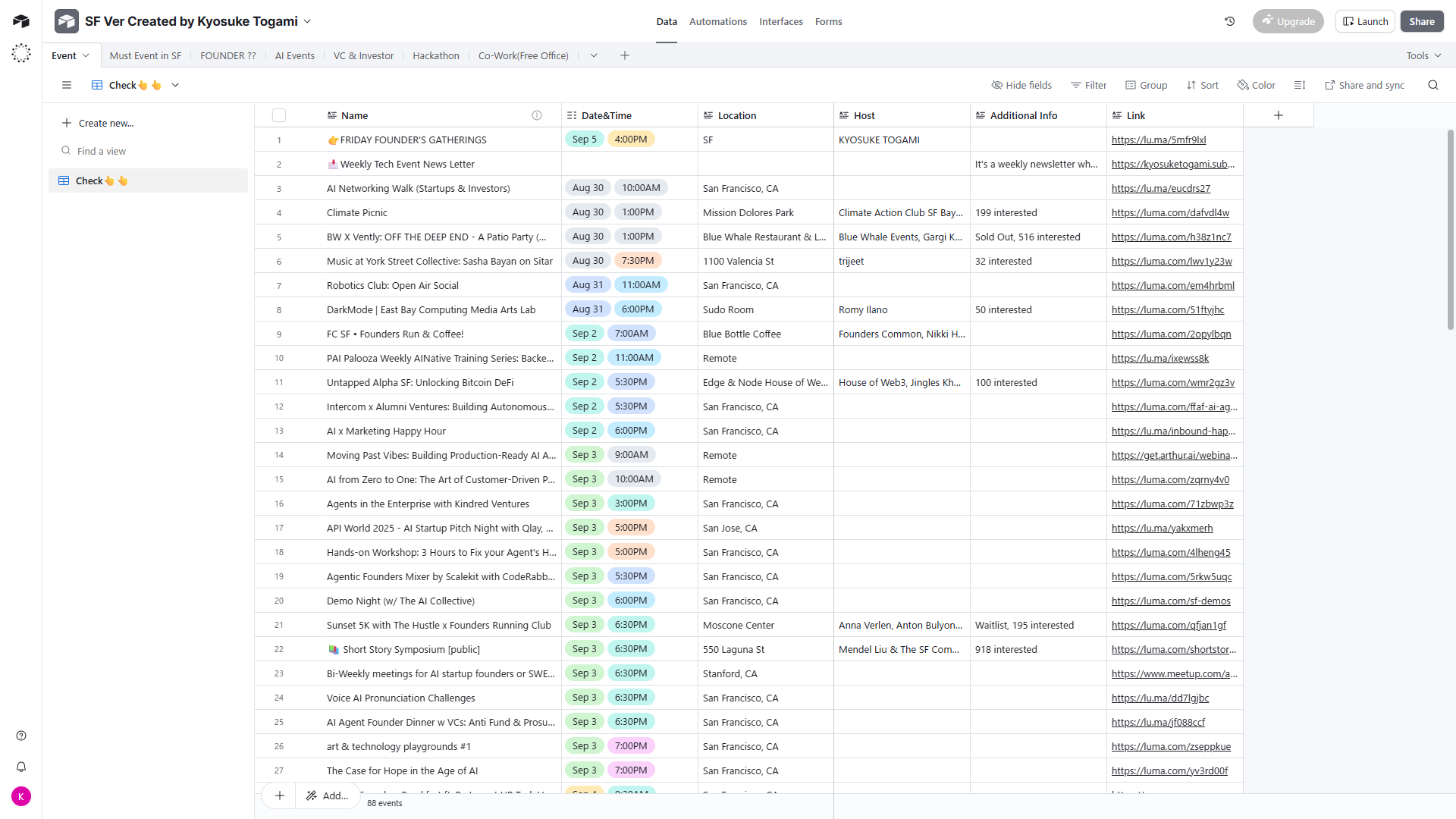 【📝86 Tech Events in SF Bay Area from 8/30 to 9/13】
