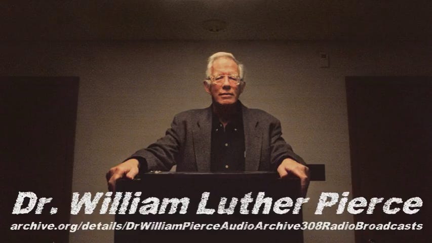 Dr. William L Pierce - The FBI The ADL And Christina Long(2002)