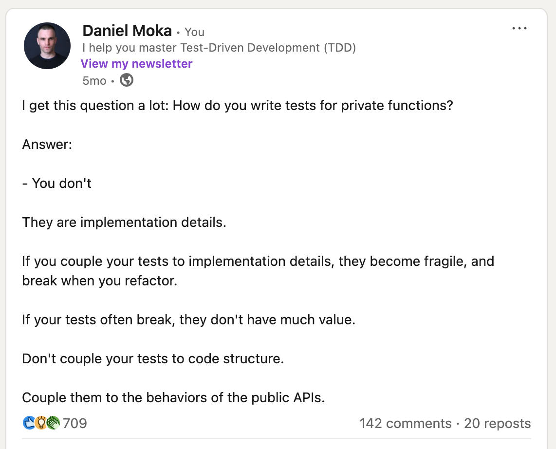 What is a UNIT in unit test - by Daniel Moka