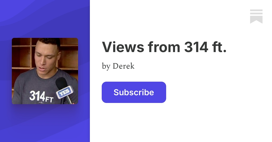 Views from 314 ft. | Derek | Substack