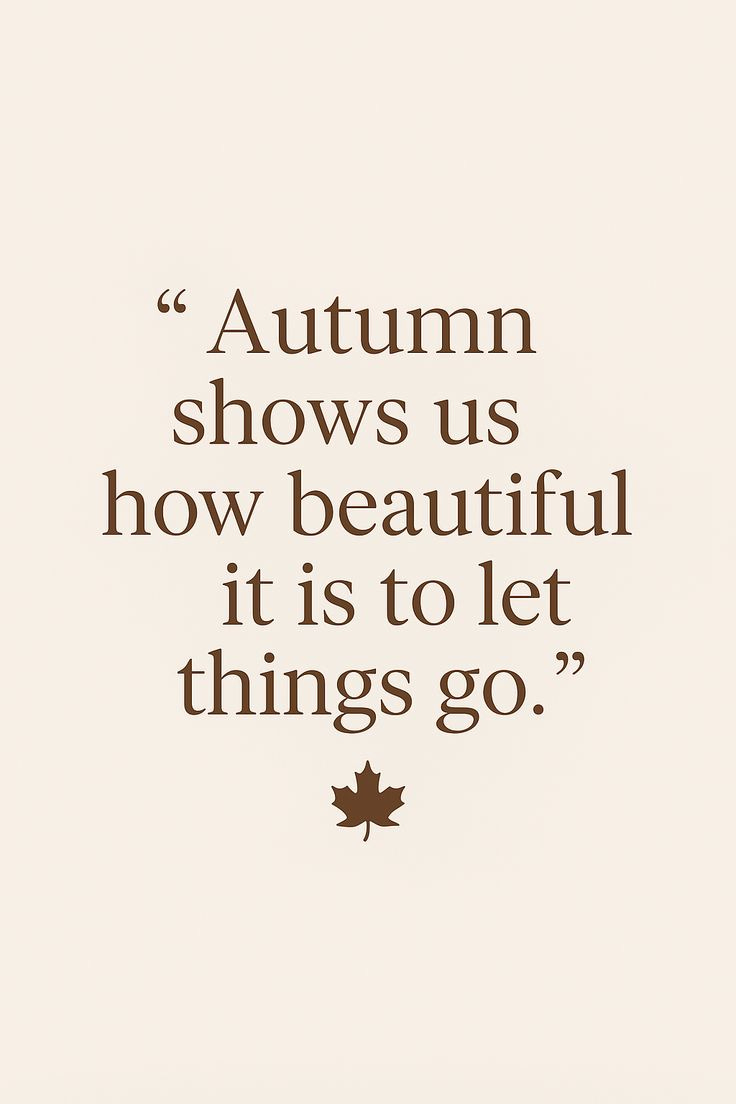 Fall Reminds Us How Things End to Begin Again
