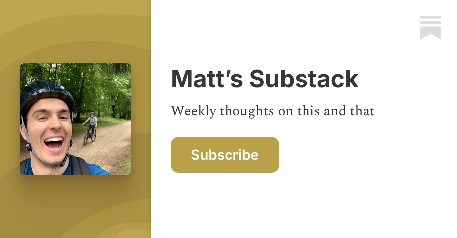 Matt’s Substack | Substack
