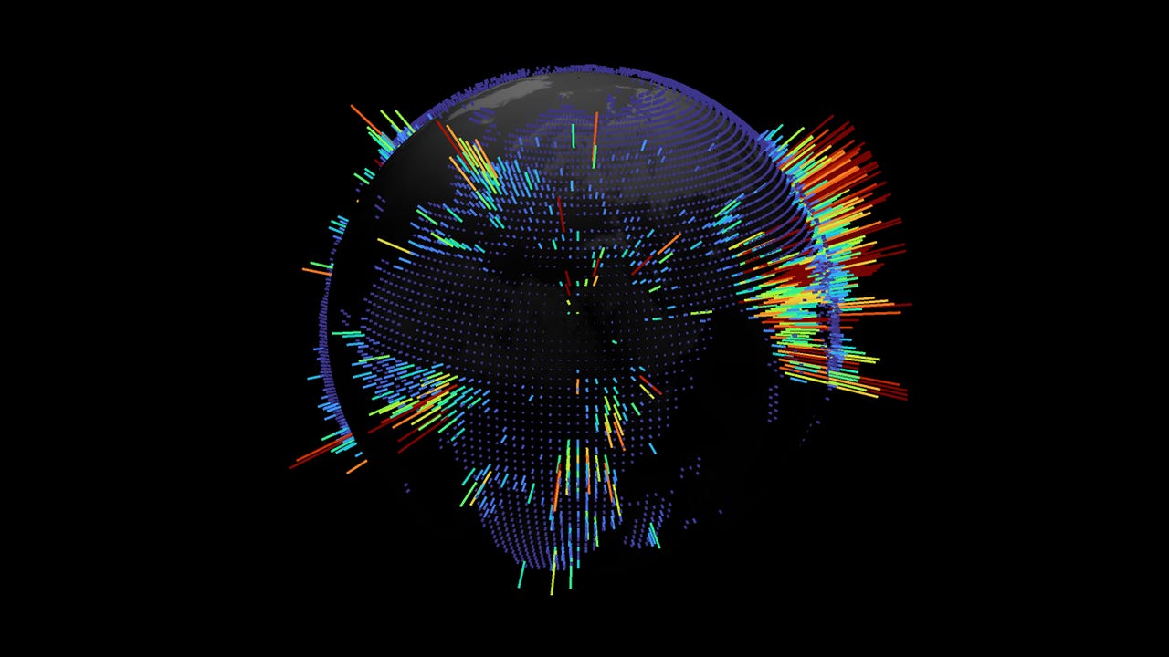 3D Globe of 2030 World Population Using Python & Plotly