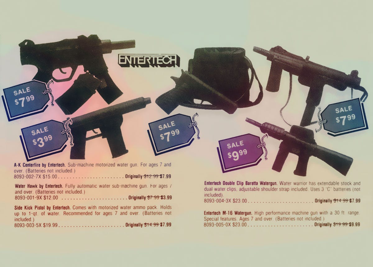 Water Guns from Entertech - The Retroist