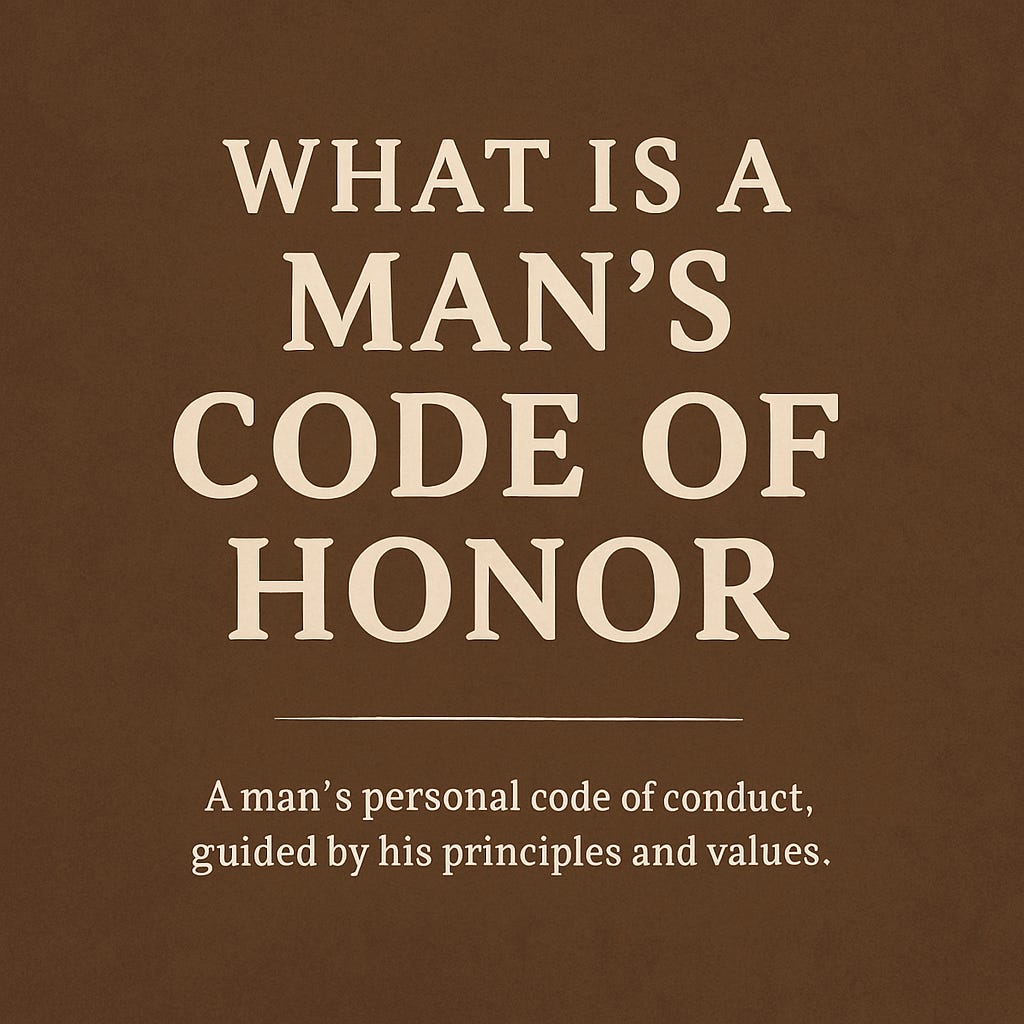 What Is a Man’s Code of Honor — And Why Every Man Should Write His Own