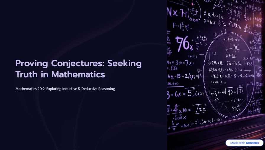 Proving Conjectures: Seeking Truth in Mathematics - A High School Math ...