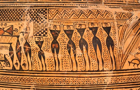 funerary krater dipylon cemetery athens