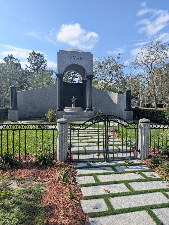 The Headstone of Bob Ross - by Botanicals, Burials, Books