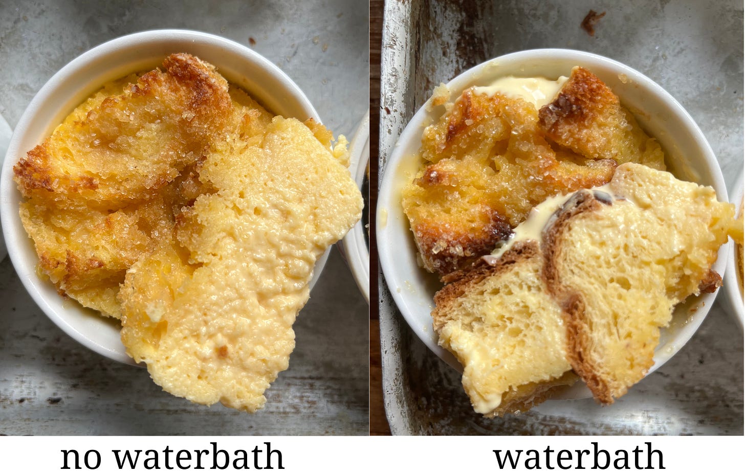 bread crust pudding