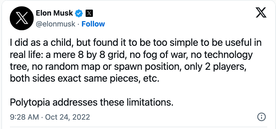What Elon Musk's favorite game tells us about him