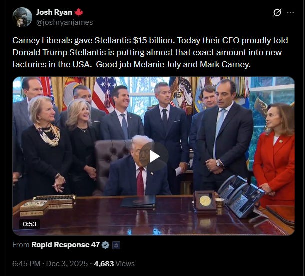 Stellantis will invest $13B in U.S., praises Trump administration