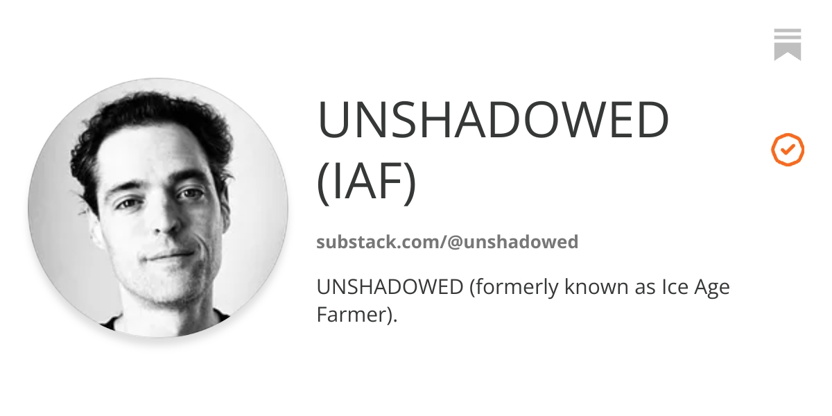 UNSHADOWED (IAF) | Substack