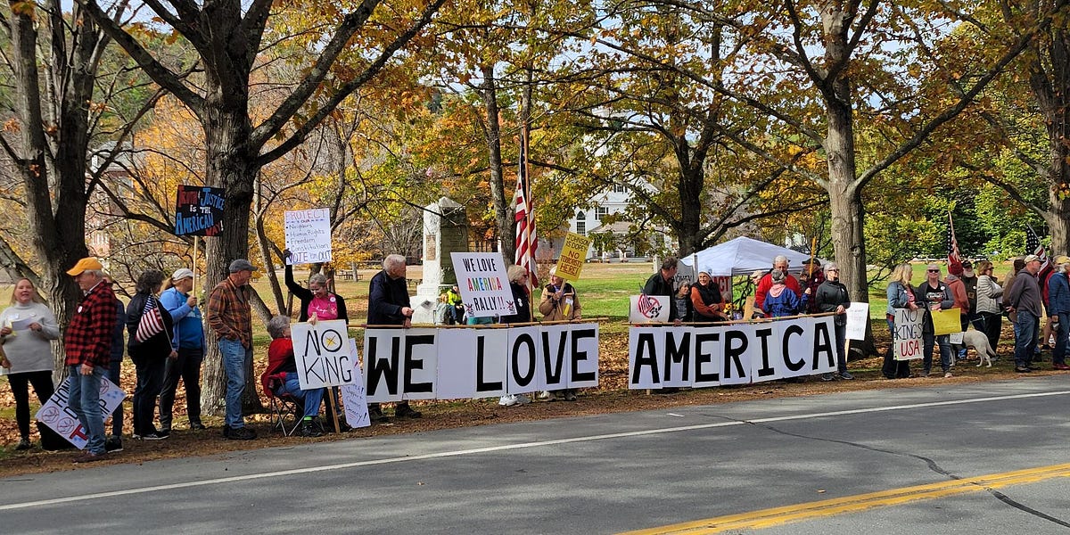 No Kings in Newbury: Anti-Trump Rallies in Small-Town Vermont