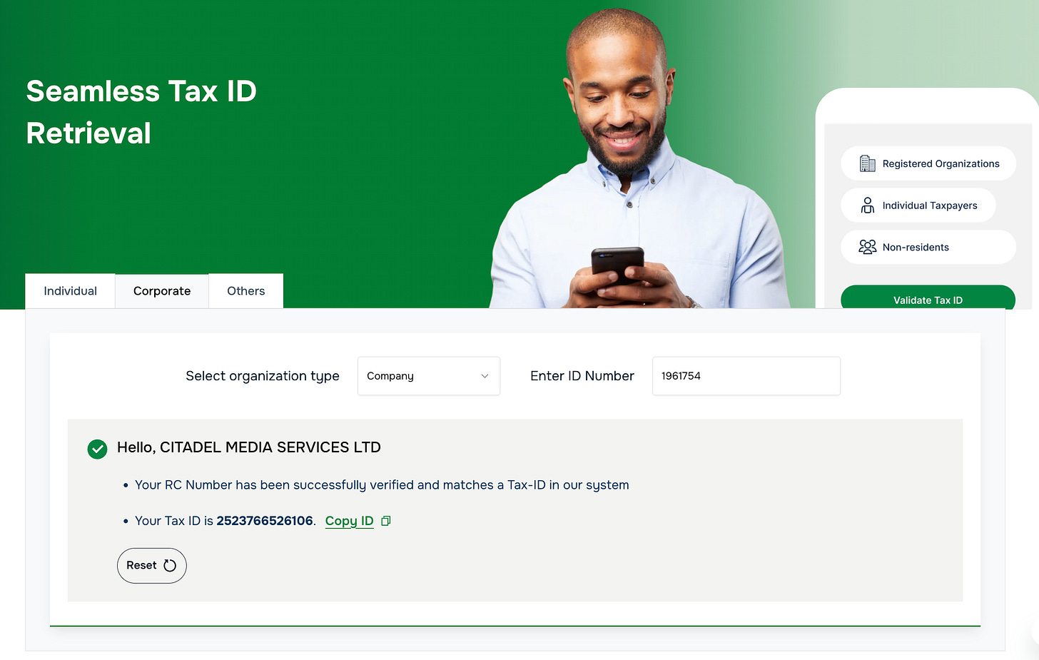A Step by Step Guide to Retrieving your TAX ID on the New Platform