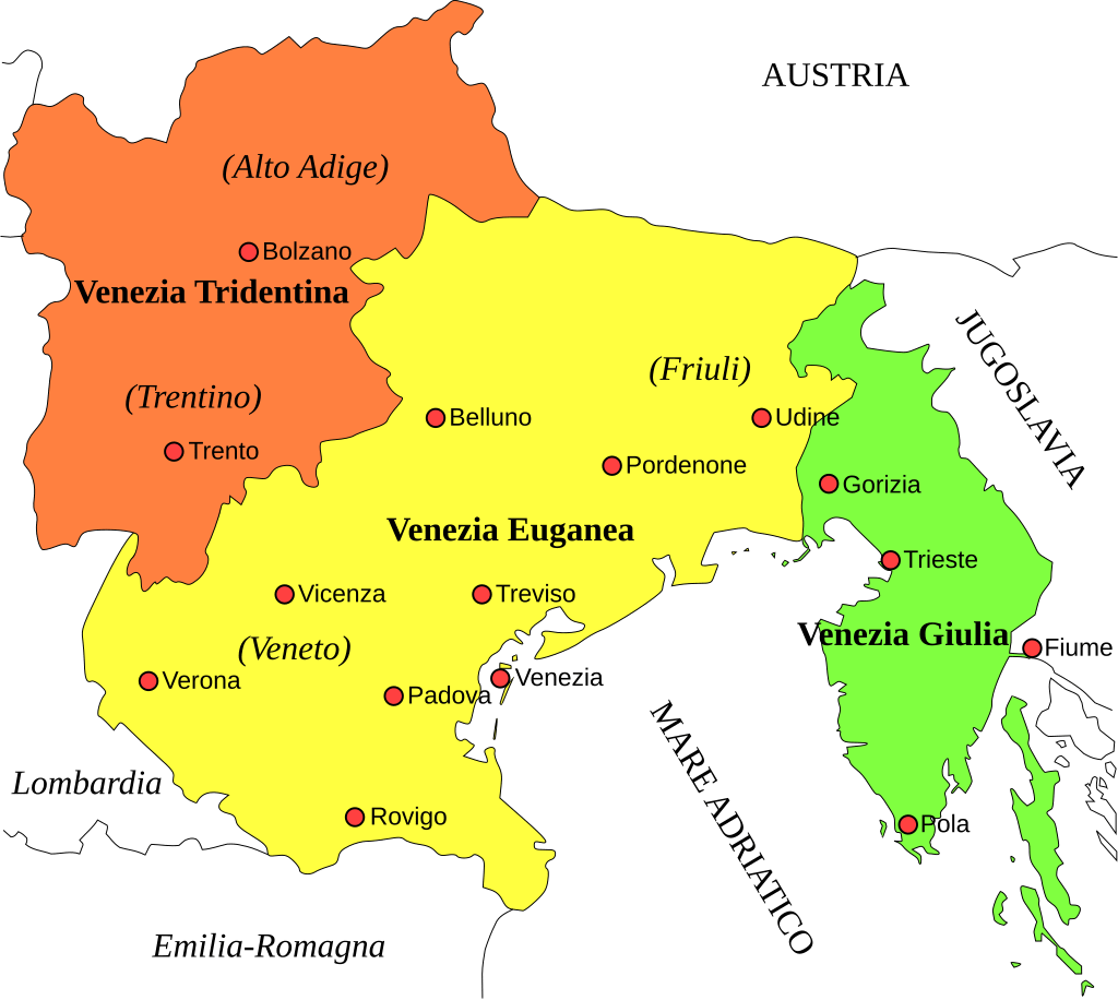 Venetian Geography - Part I: The territorial continuity of Venetia