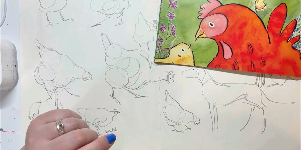How to Draw a Chicken... - by Holly Surplice