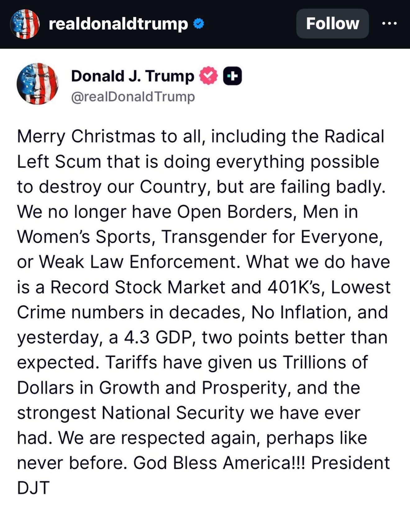 Jess Piper (@jesspiper): "Merry Christmas to my fellow radical left ...