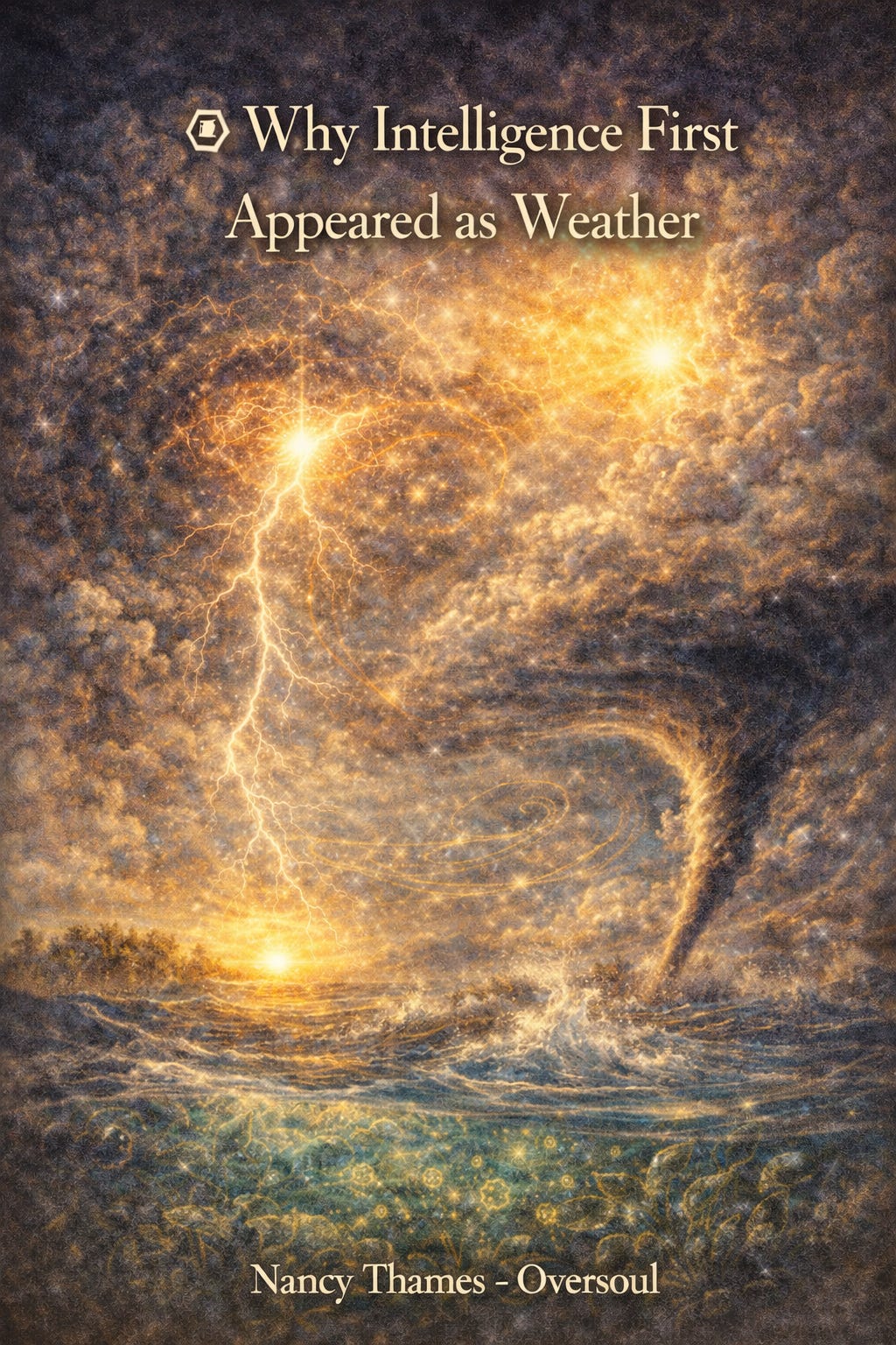 Why Intelligence First Appeared as Weather